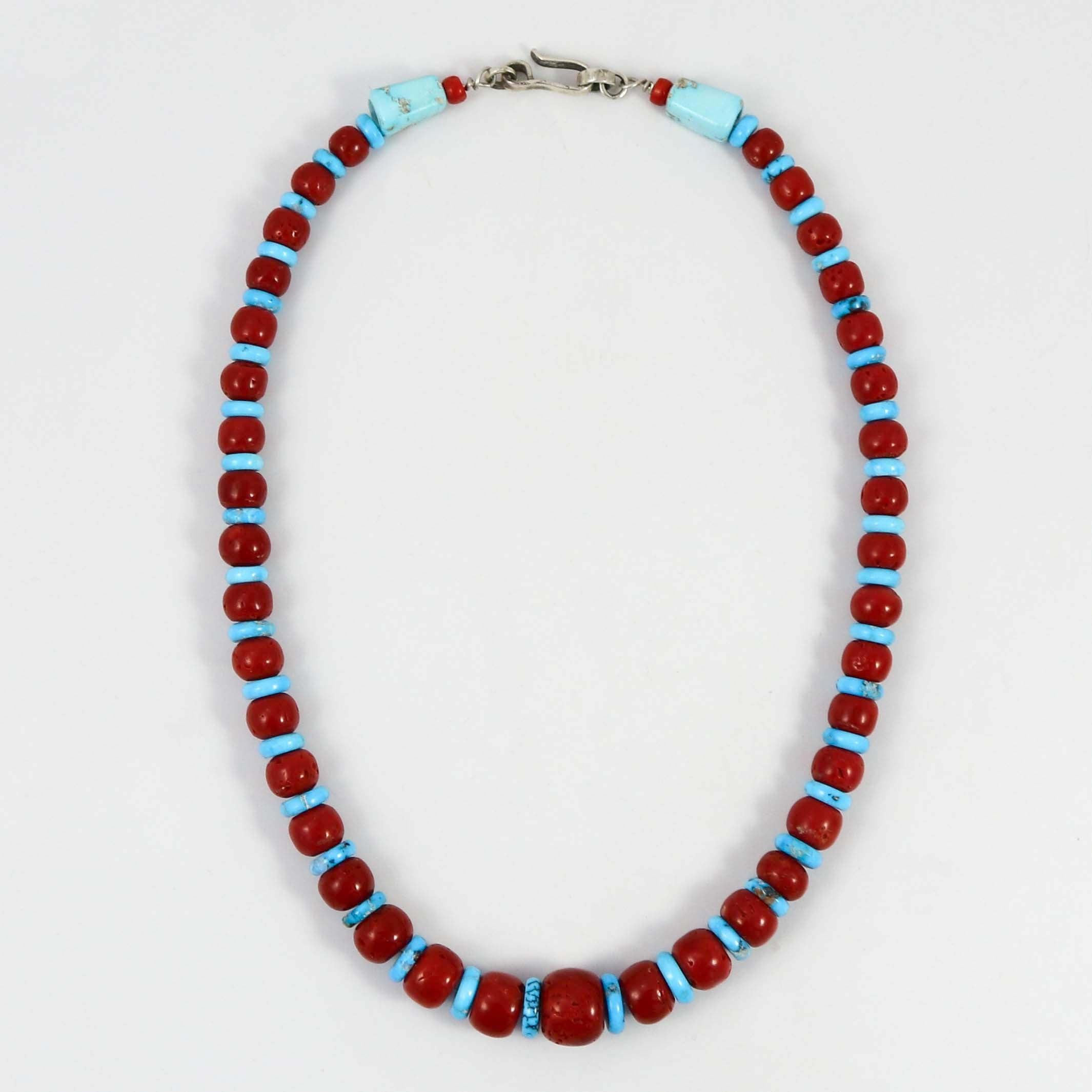 Coral and turquoise necklace store